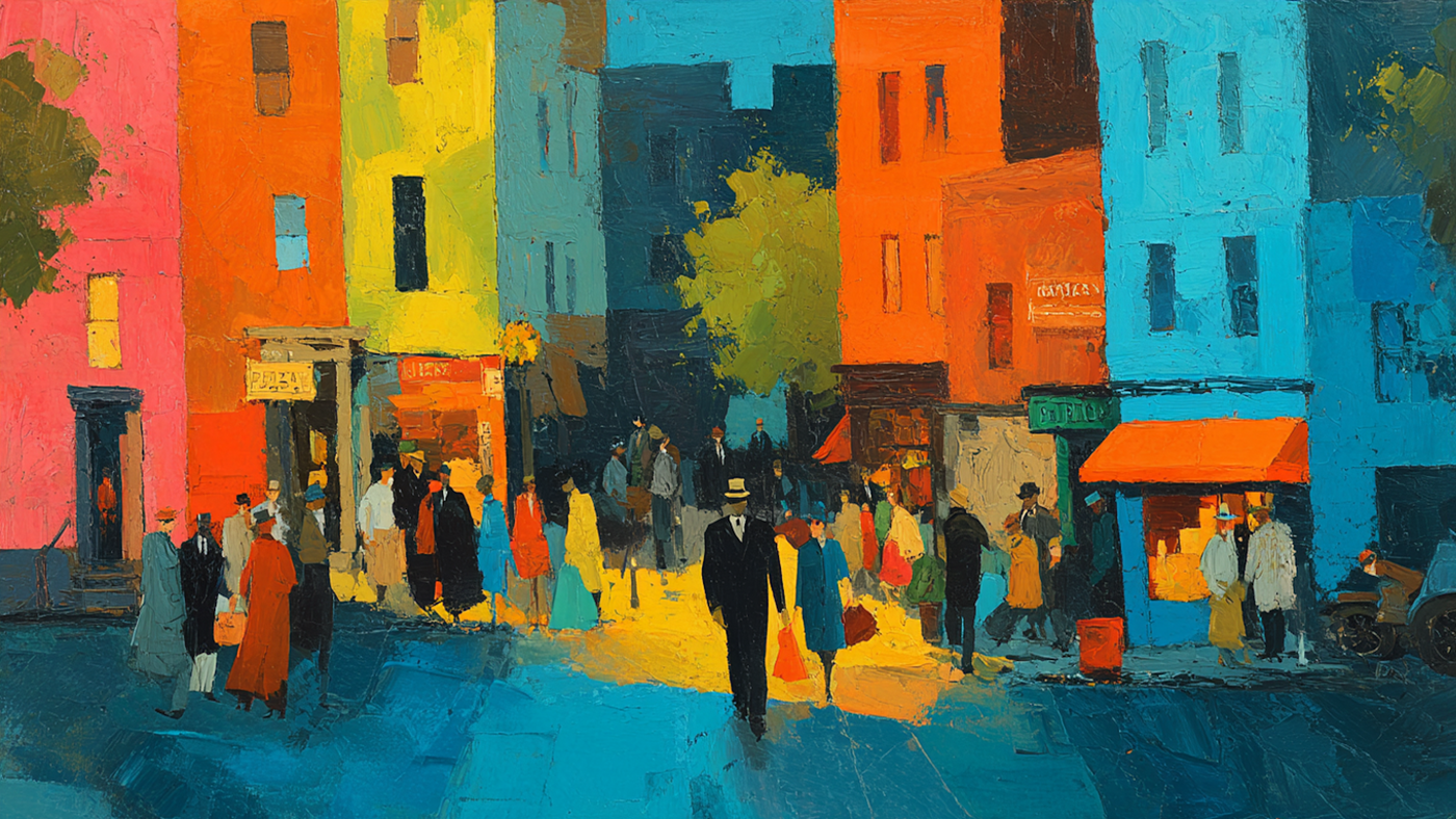 Street Corner Reflections | 4K TV Art Download | Art For Frame